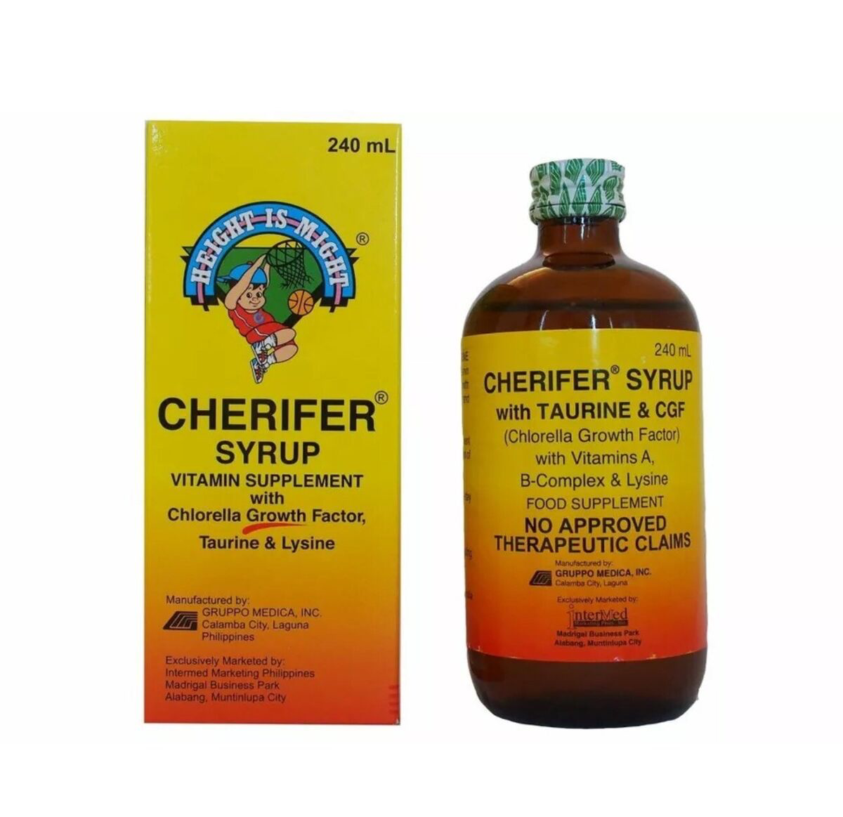 Cherifer Syrup with Taurine & CGF 240ml – Colabella