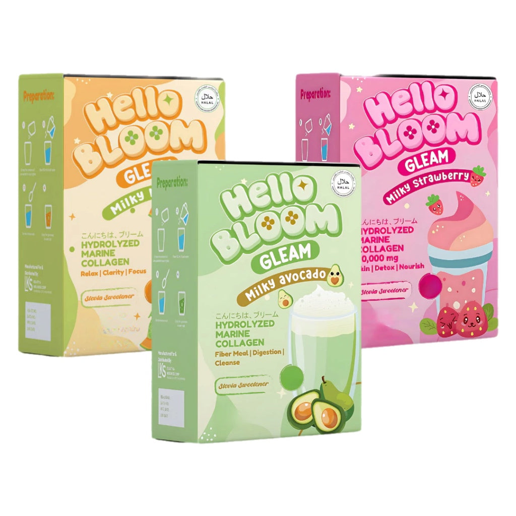 Hello Bloom Gleam Collagen Drinks (Choose a Flavor) – Colabella