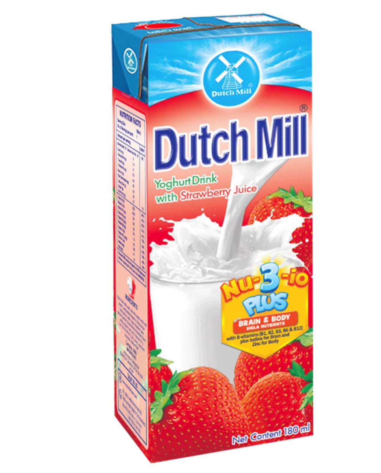 Dutch Mill Yoghurt Drink Strawberry 180ml – Colabella