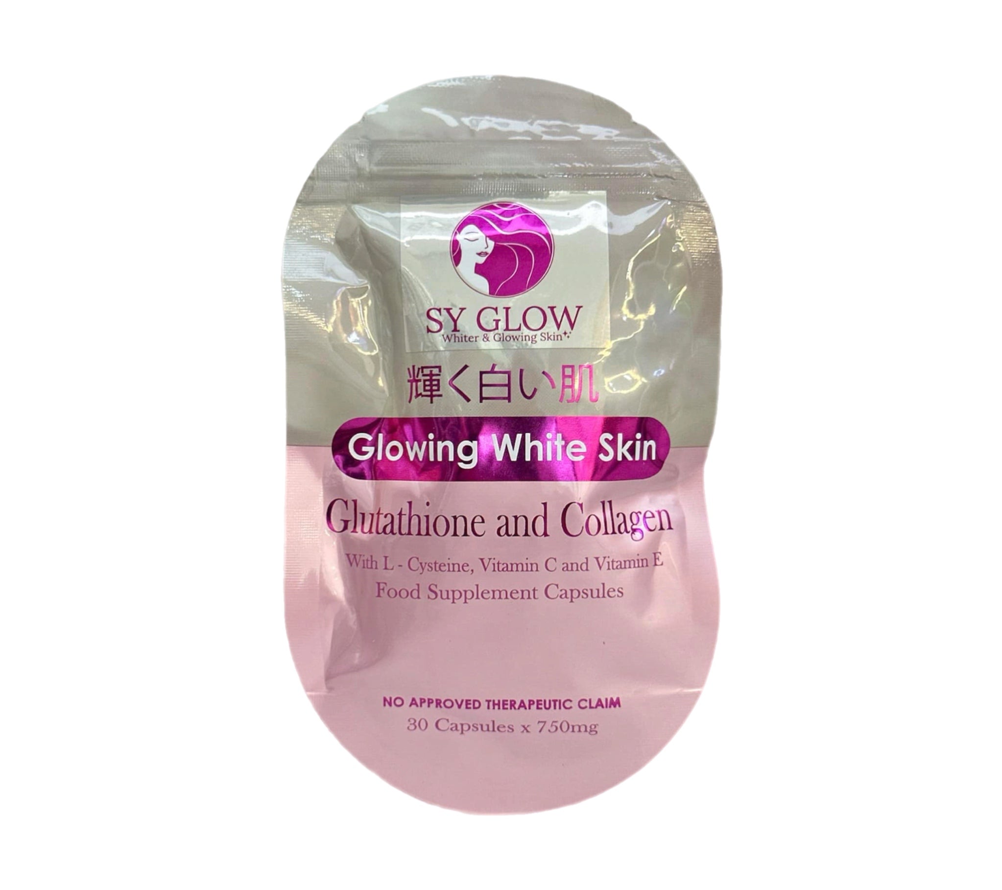SY Glow Glowing White Skin Glutathione and Collagen 30capsules – Colabella