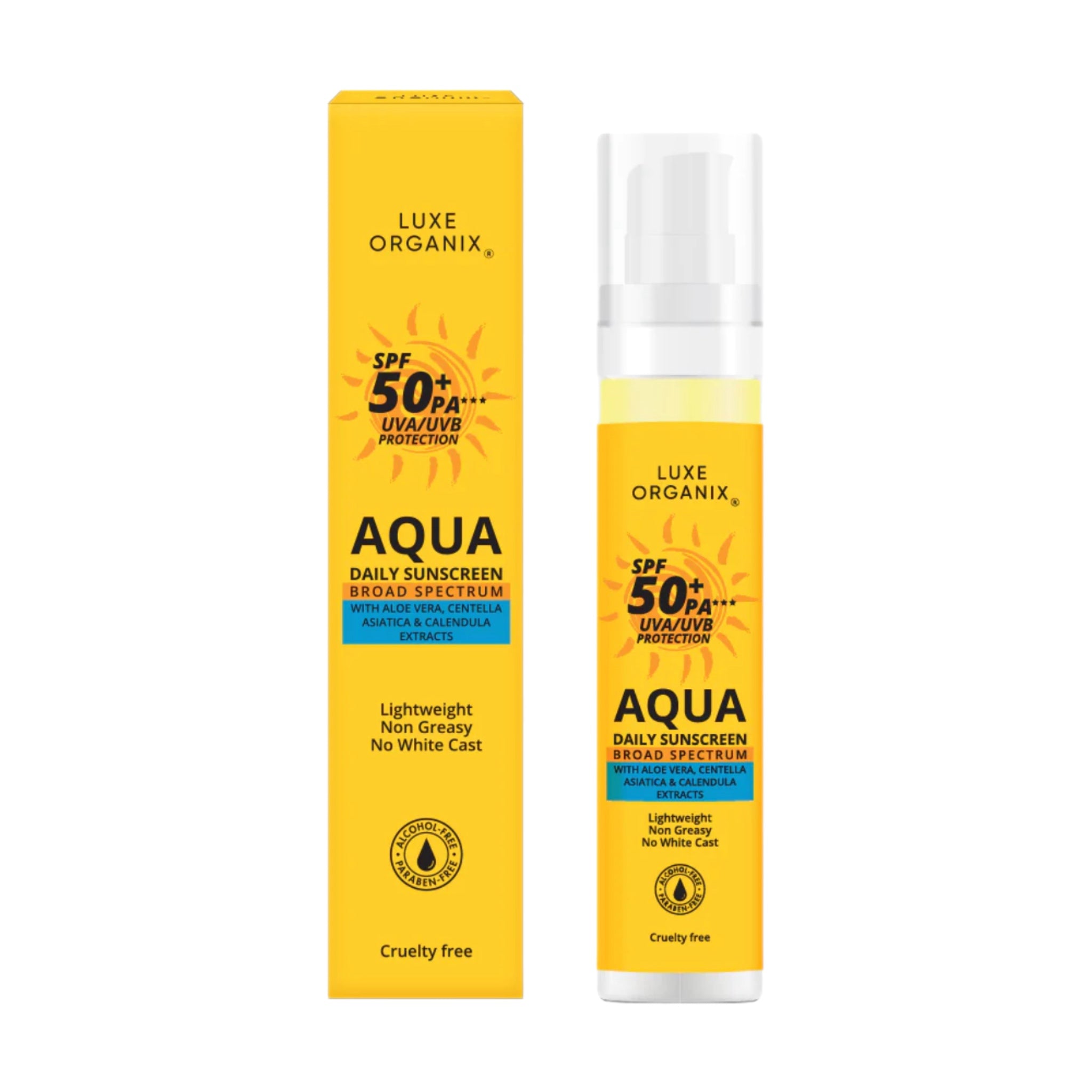 Luxe Organix Aqua Daily Sunscreen 50ml – Colabella